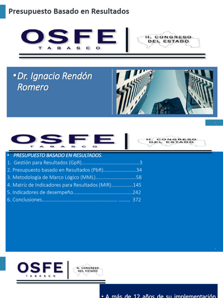 Diapositivas PBR PDF | Descargar gratis PDF | Planificación | Presupuesto