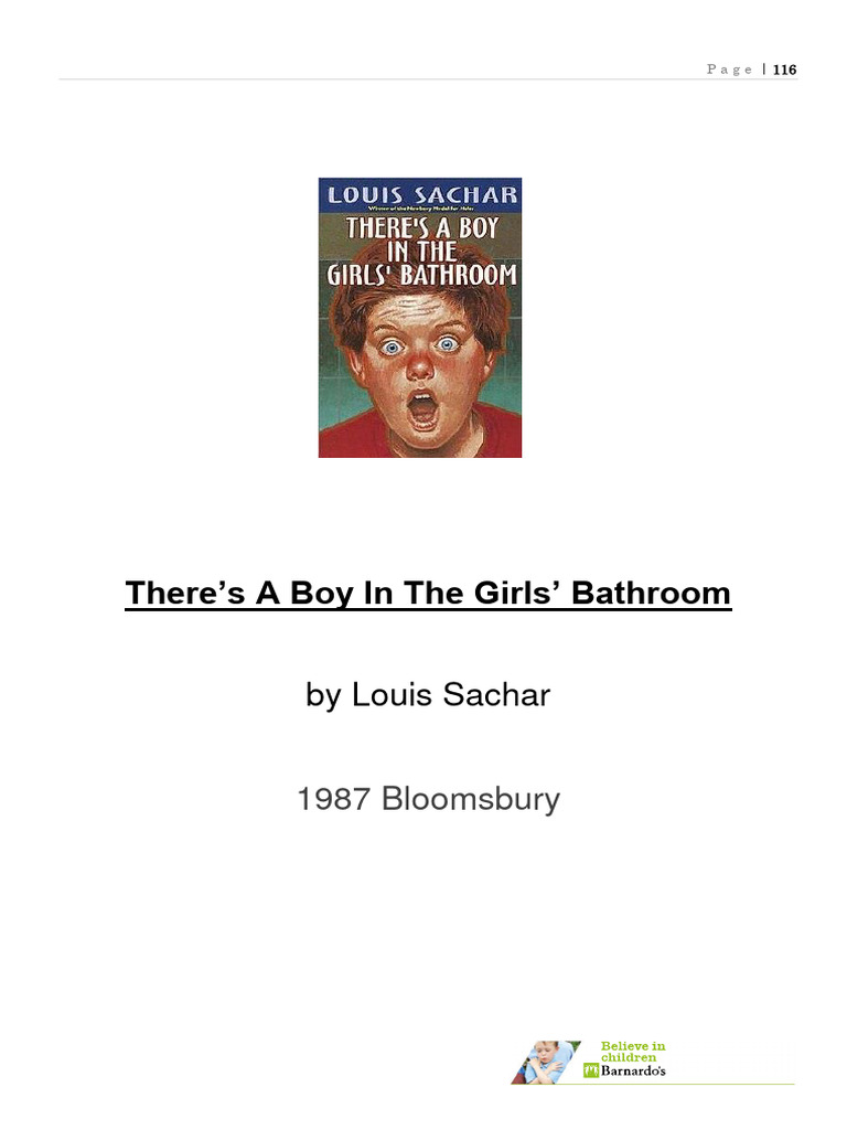 Novel Study Guide: There's a Boy in the Girls' Bathroom | PDF ...