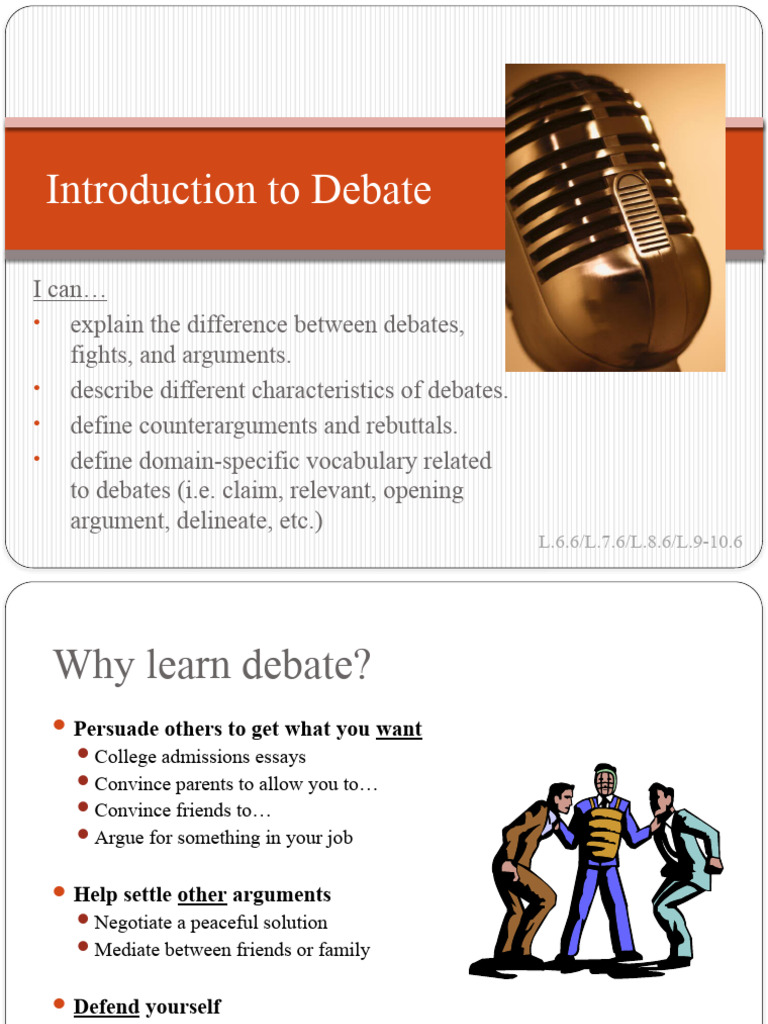 Introduction To Debate | PDF
