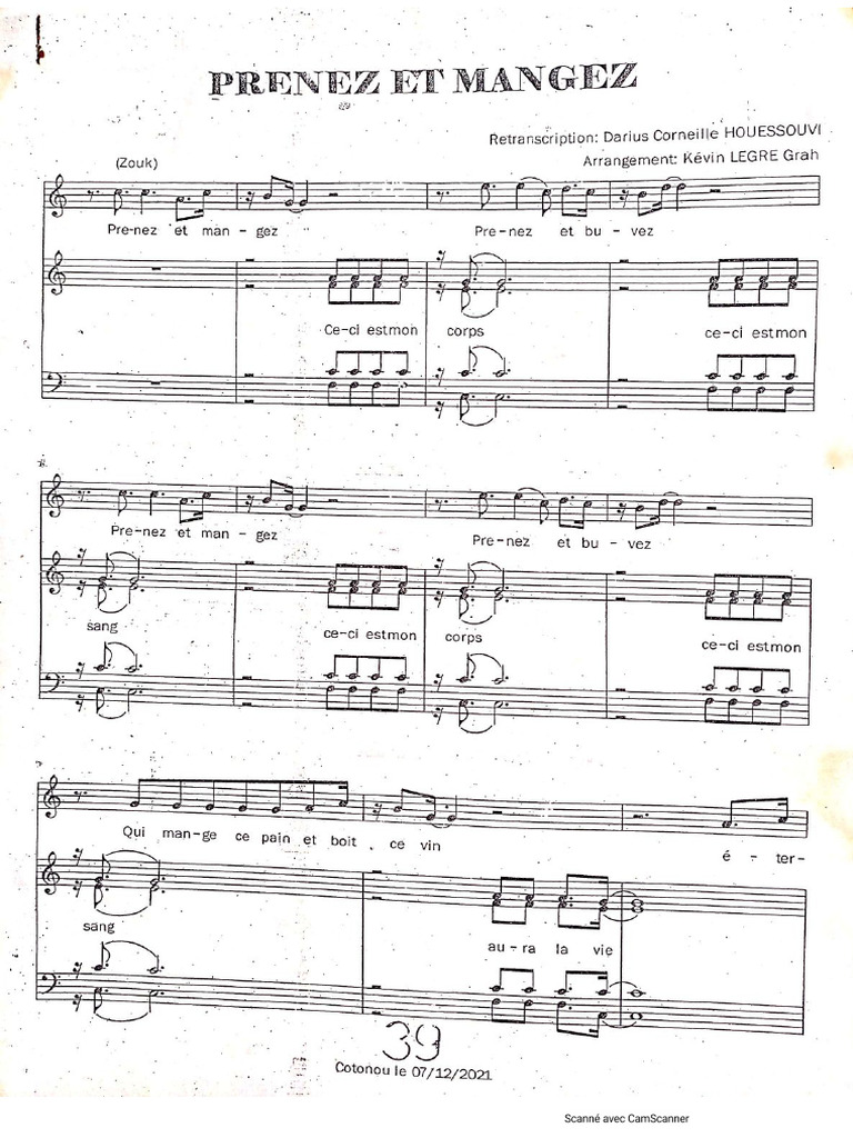 Prenez Et Mangez (Pain Eternel) | PDF