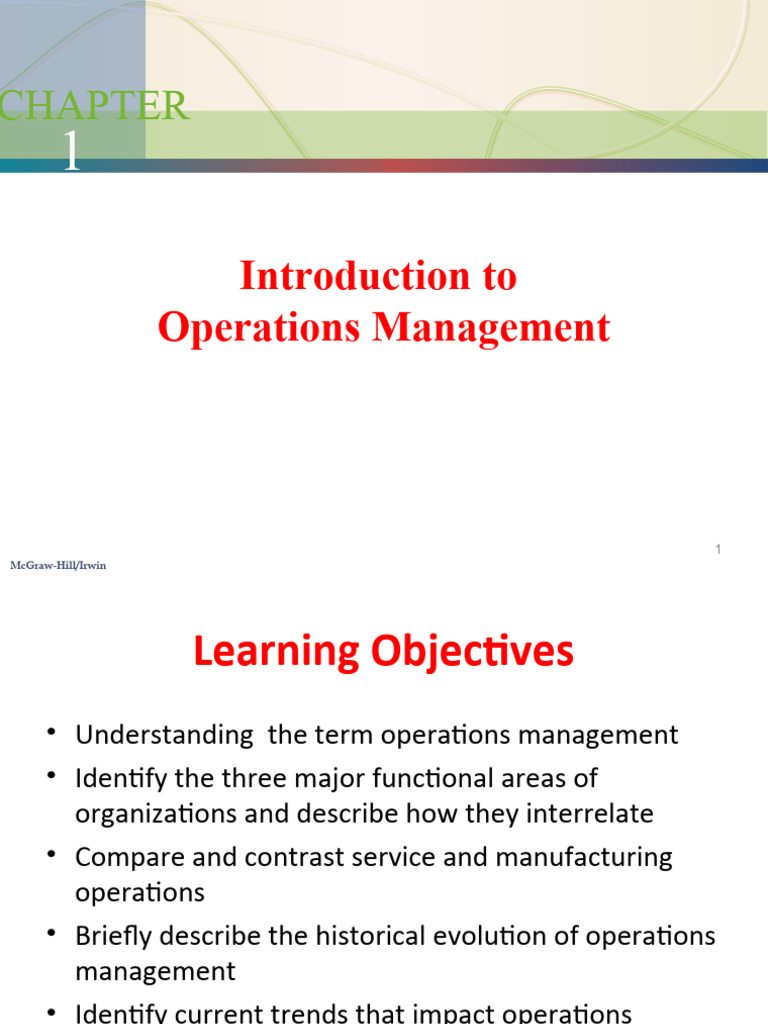 Ch1-03-OSCM - Ch1 (Revised - 2023) - Introduction To OSCM | PDF ...