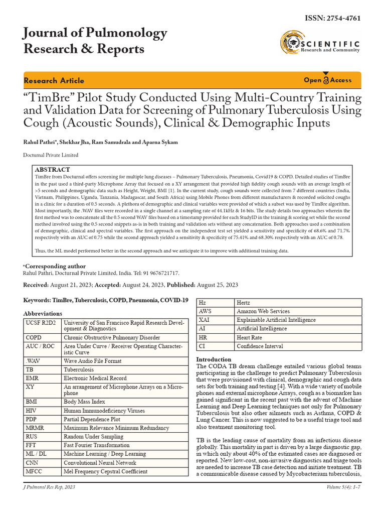 Mobile Study UCSF Global | Download Free PDF | Tuberculosis ...