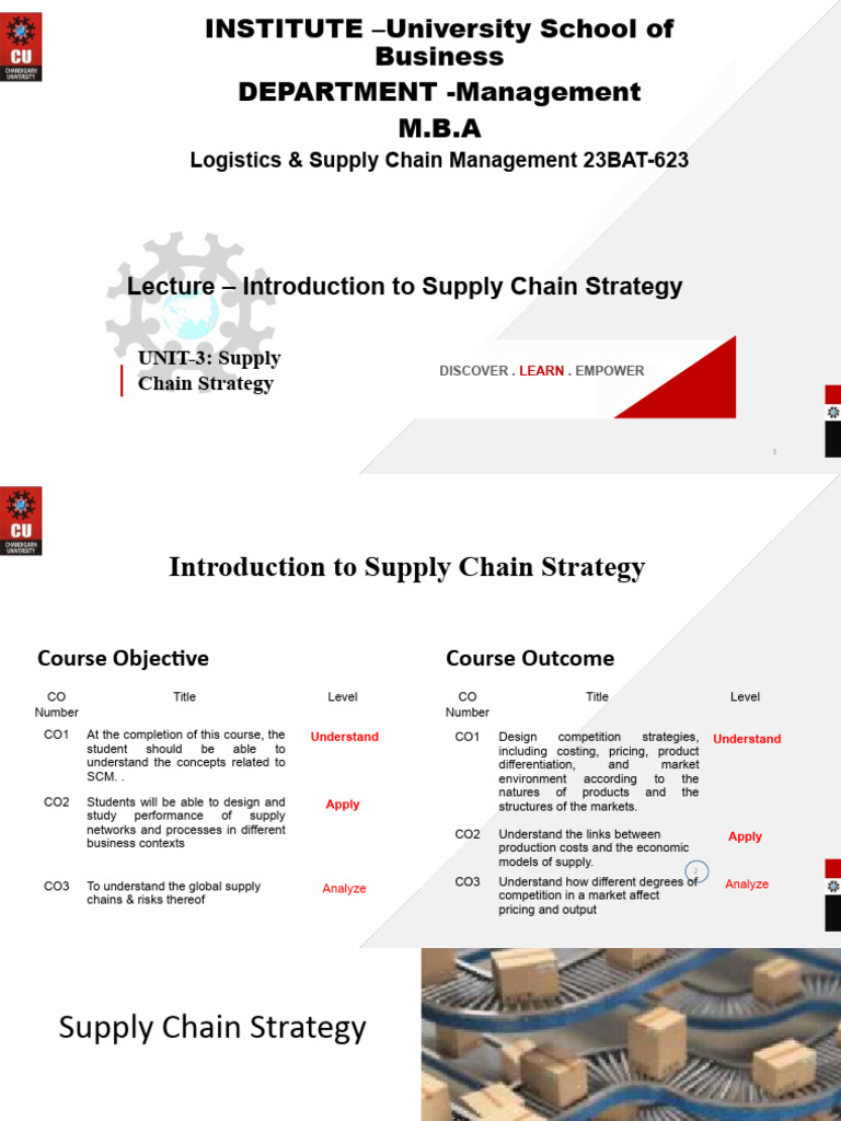 Supply Chain Strategy Overview | PDF | Supply Chain | Supply Chain ...