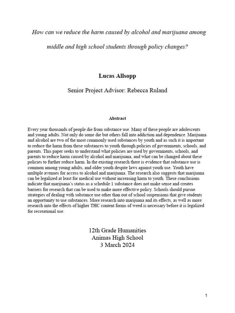 Thesis Rough Draft Pdf Driving Under The Influence Cannabis Drug