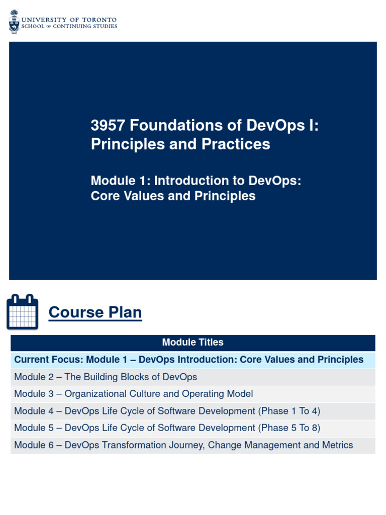 3957 - Module 1 - Foundations of DevOps I | PDF | Software Development ...