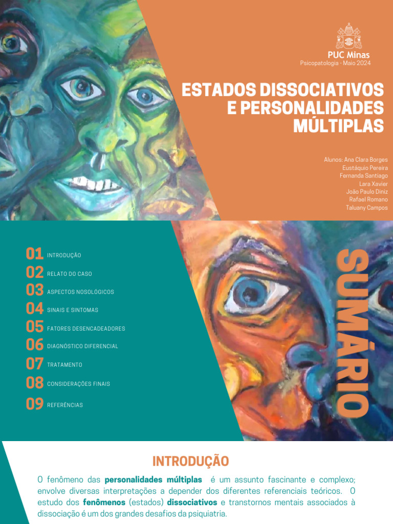 Personalidades Múltiplas: Estudo de Caso | PDF | Dissociação ...