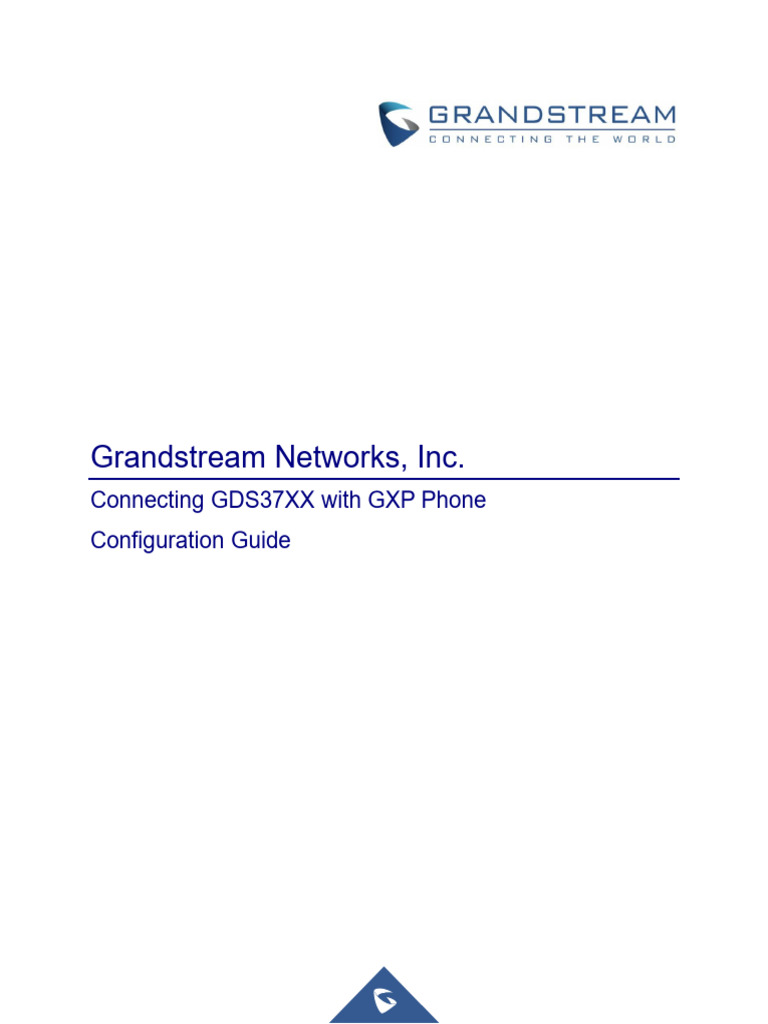 GDS37XX and GXP Phone Setup Guide | PDF | Session Initiation Protocol | World Wide Web