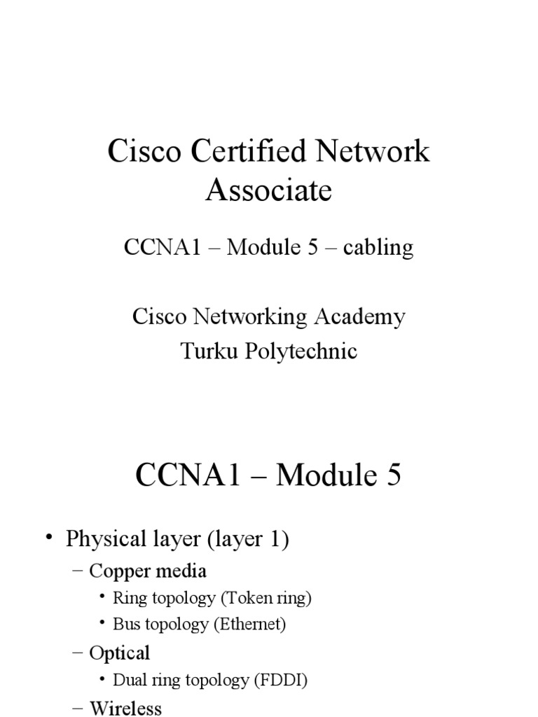 Ccna1 Module5 | PDF