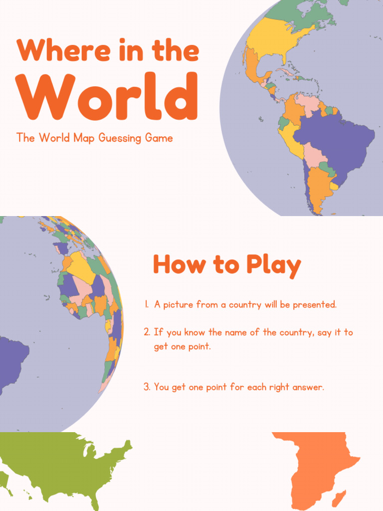 Geography World Landmark Game Presentation | PDF
