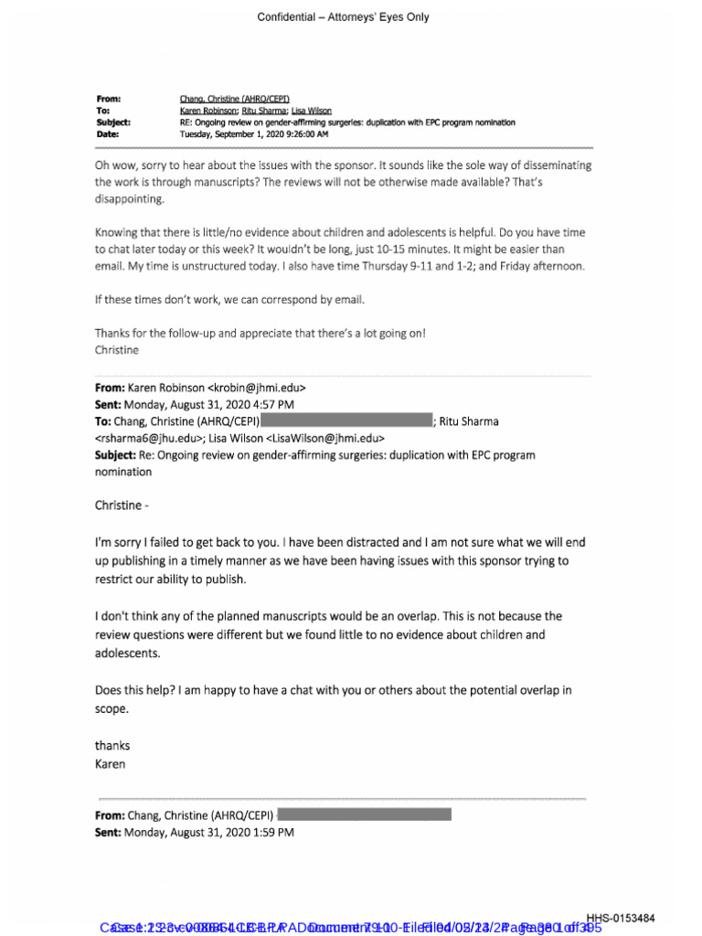 Do No Harm Wpath:Jhmi Emails | PDF