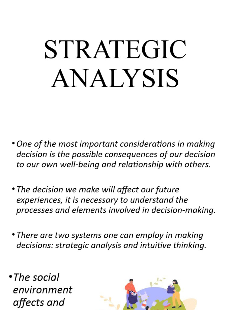 Topic 7 - Strategic Analysis | PDF | Swot Analysis | Decision Making
