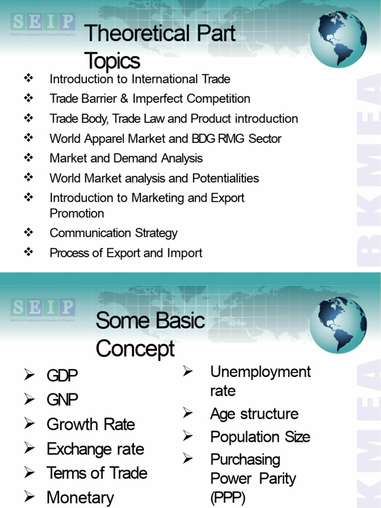 International Trade Concepts Overview | PDF | Exchange Rate ...