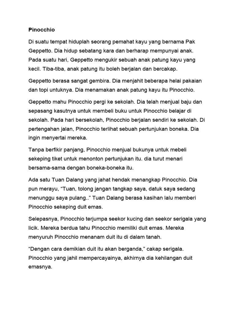 Pinocchio | PDF