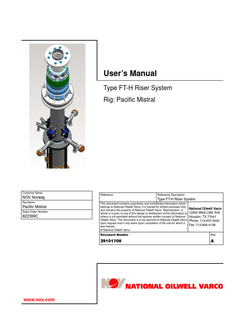 FT-H Riser System - Mistral | PDF | Screw