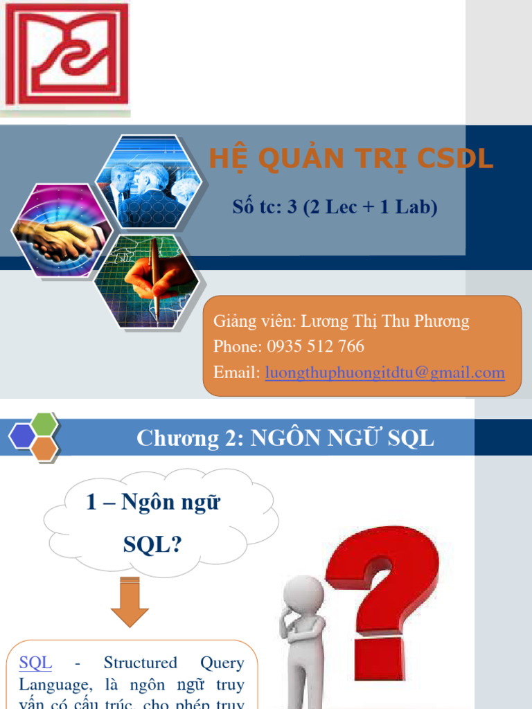 Is 401 - He Quan Tri CSDL - 2022 - Lec 02 | PDF