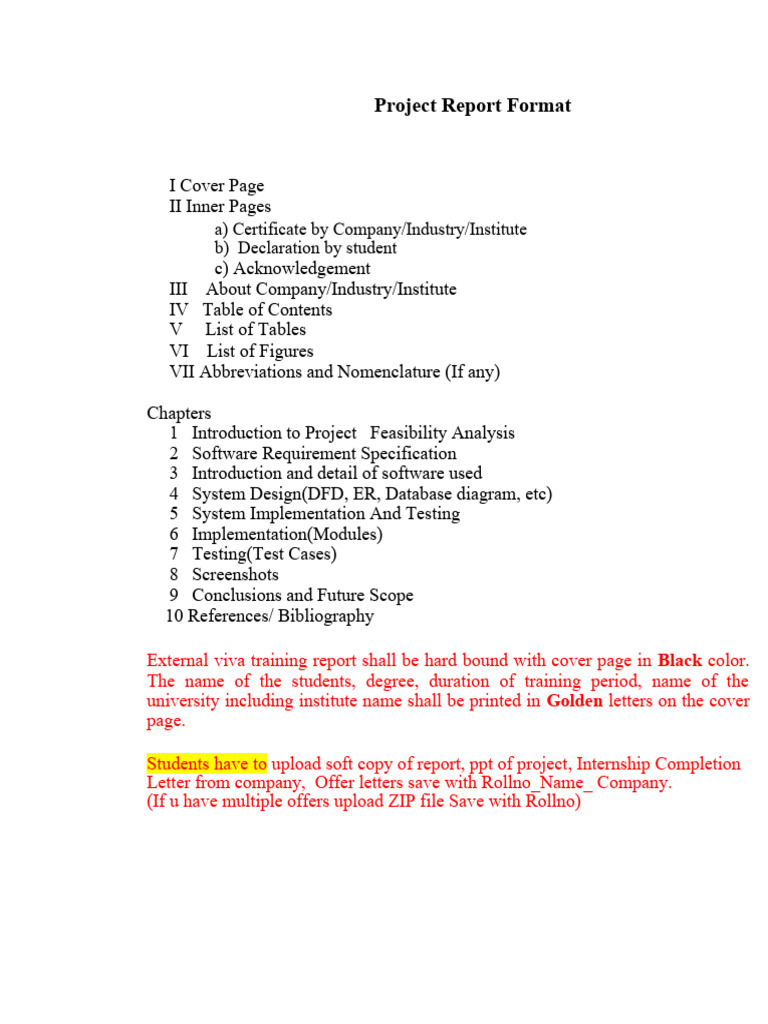 Project Format For 8th Sem | PDF | Computing