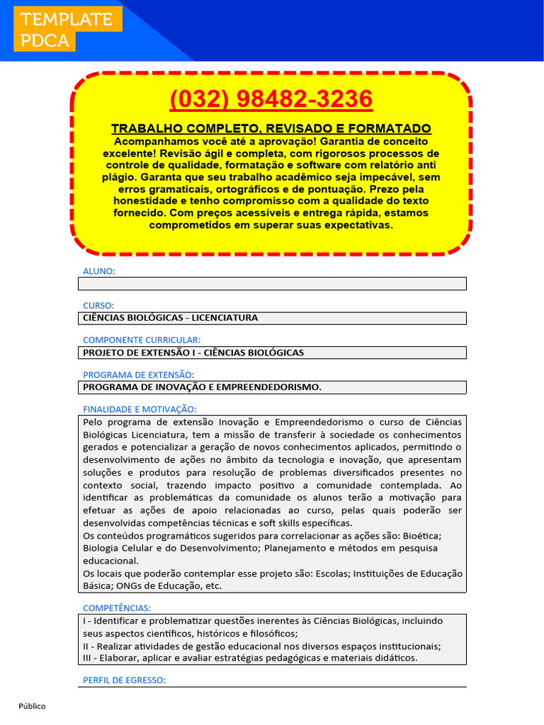 Resolução - (032 98482-3236) - Projeto de Extensão I - Ciências ... Resolução - (032 98482-3236) - Projeto de Extensão I - Ciências ...