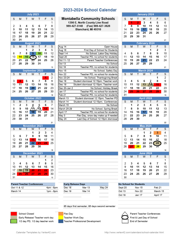 23-24 Calendar - Final | PDF | Observances | Holidays