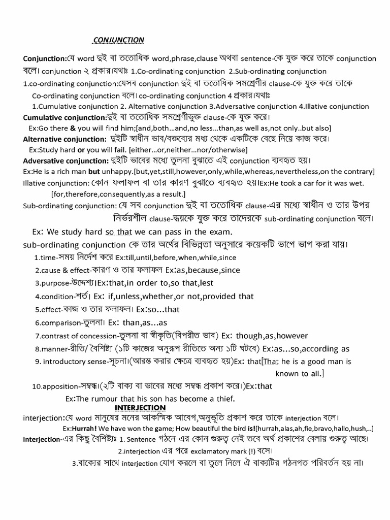 CONJUNCTION | PDF