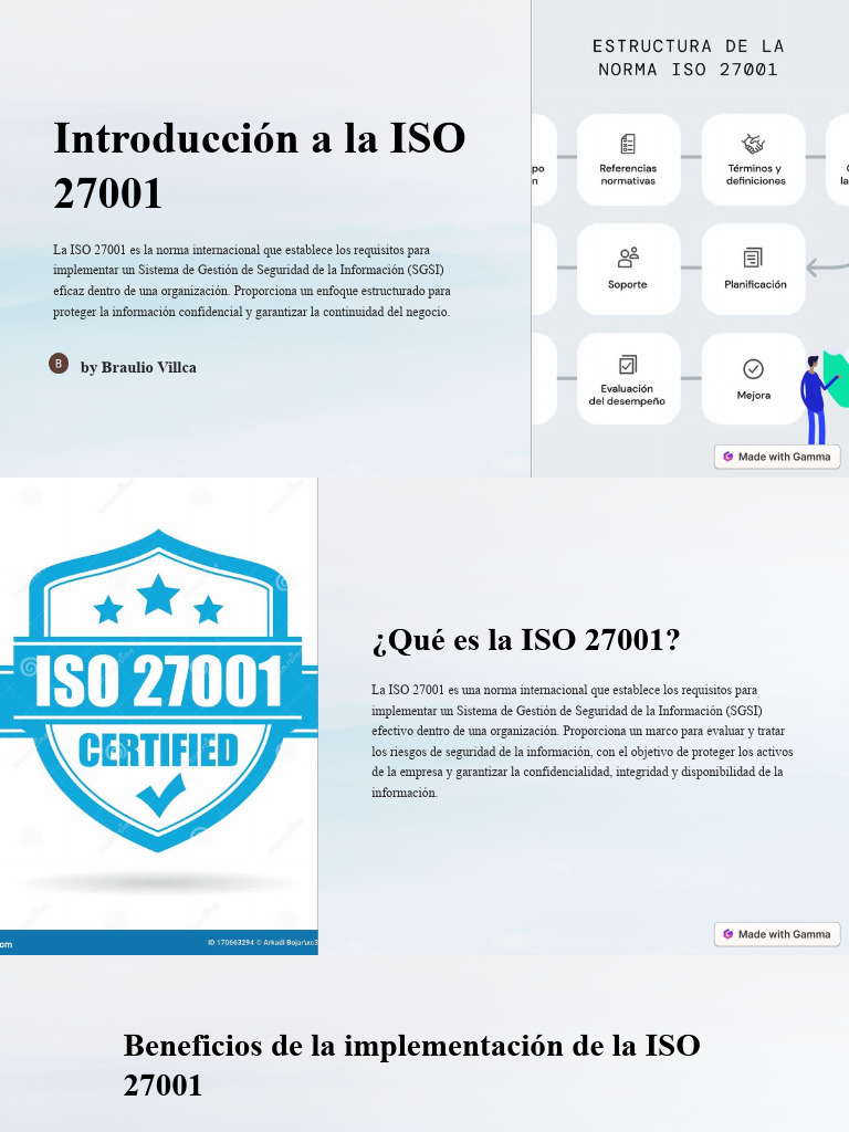Introduccion A La ISO 27001 | Descargar gratis PDF | Seguridad de información | La seguridad ...