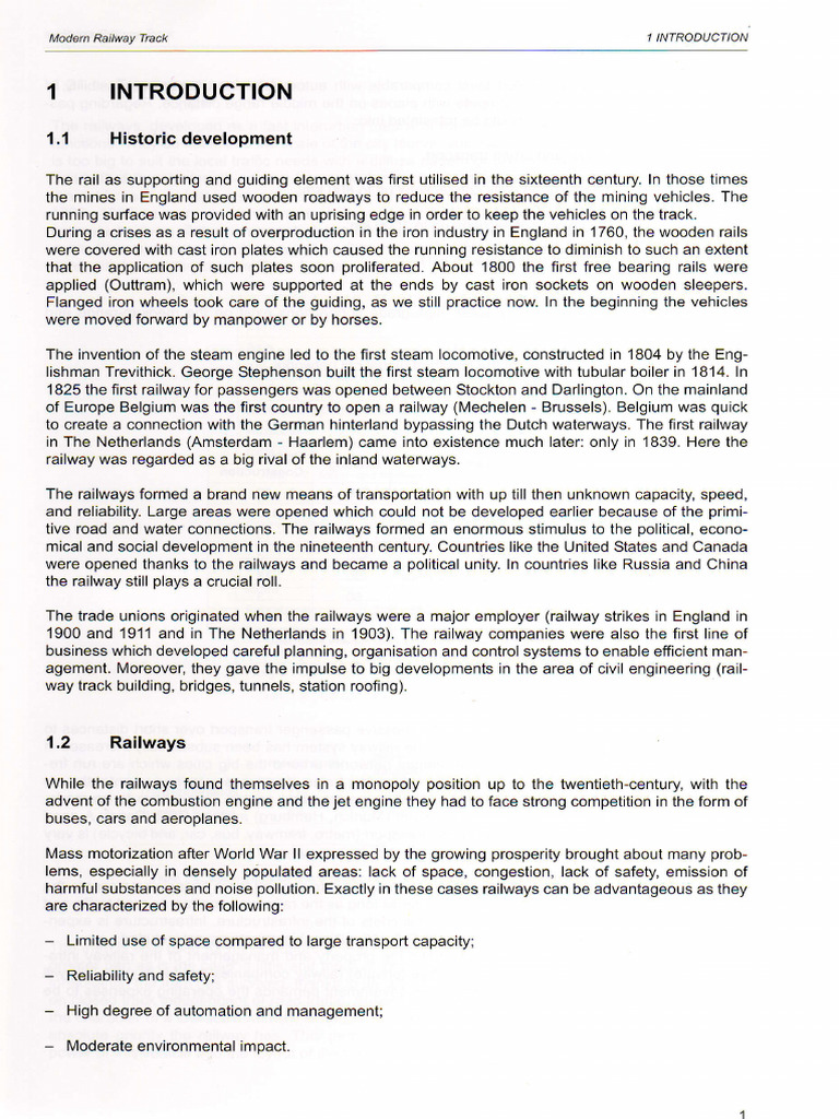 Capitolul 1 Introduction | PDF | Rail Transport | Train