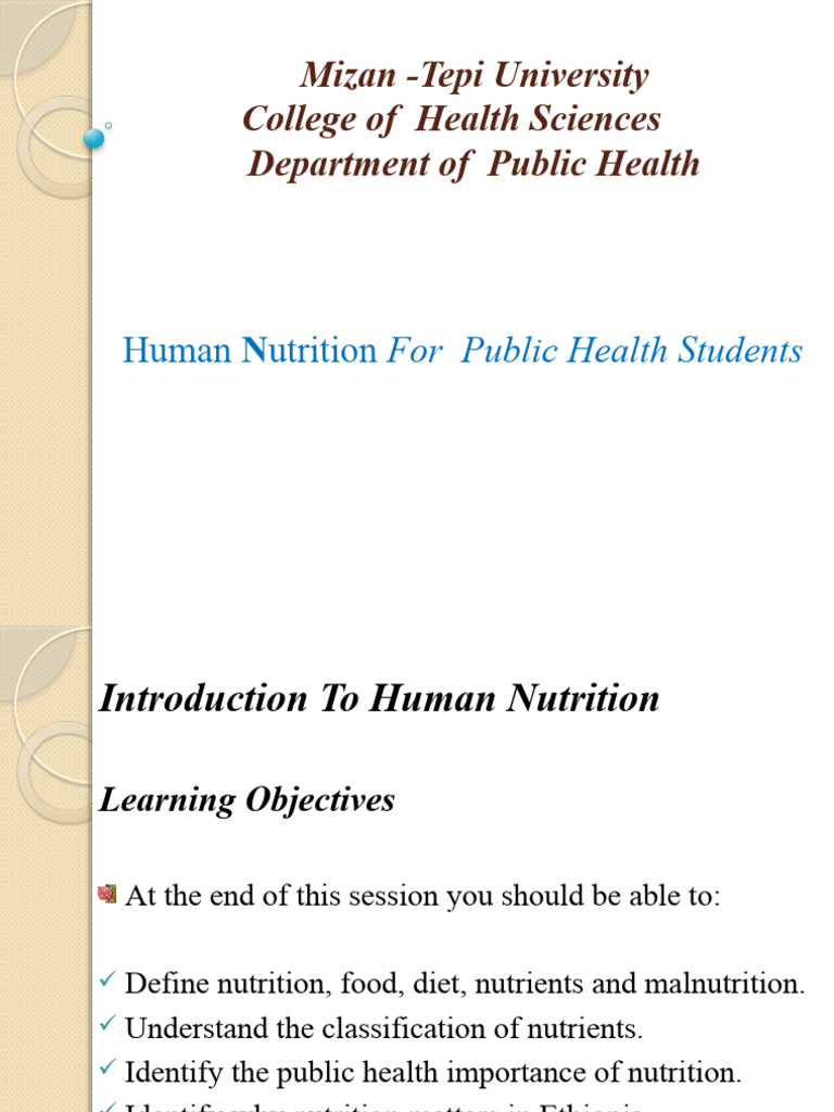 Introduction to Human Nutrition | PDF | Nutrients | Nutrition