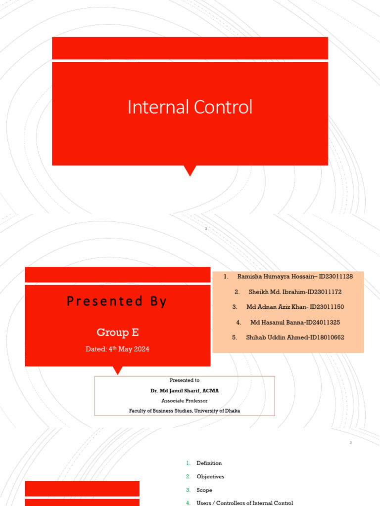 Internal Control | PDF | Internal Control | Audit
