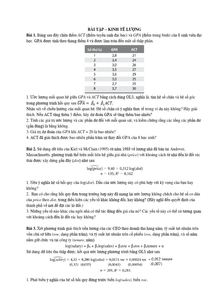 Baitaptonghop - KTL BT TH T I L P | PDF