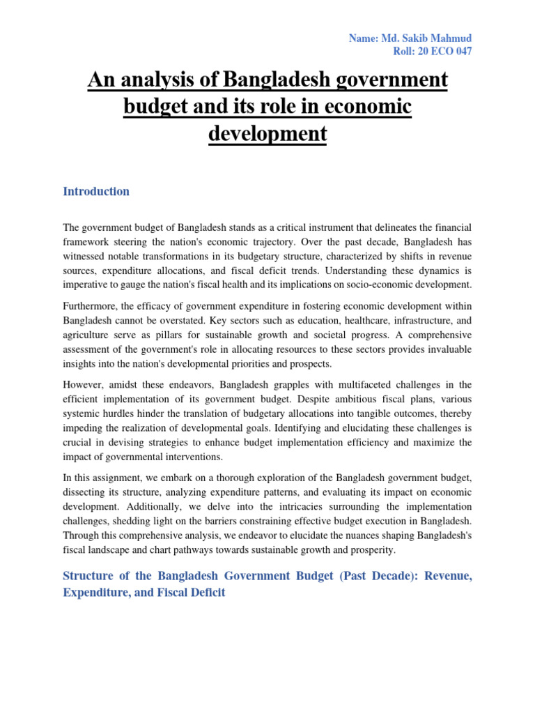 Introduction 307 | PDF | Taxes | Government Budget Balance
