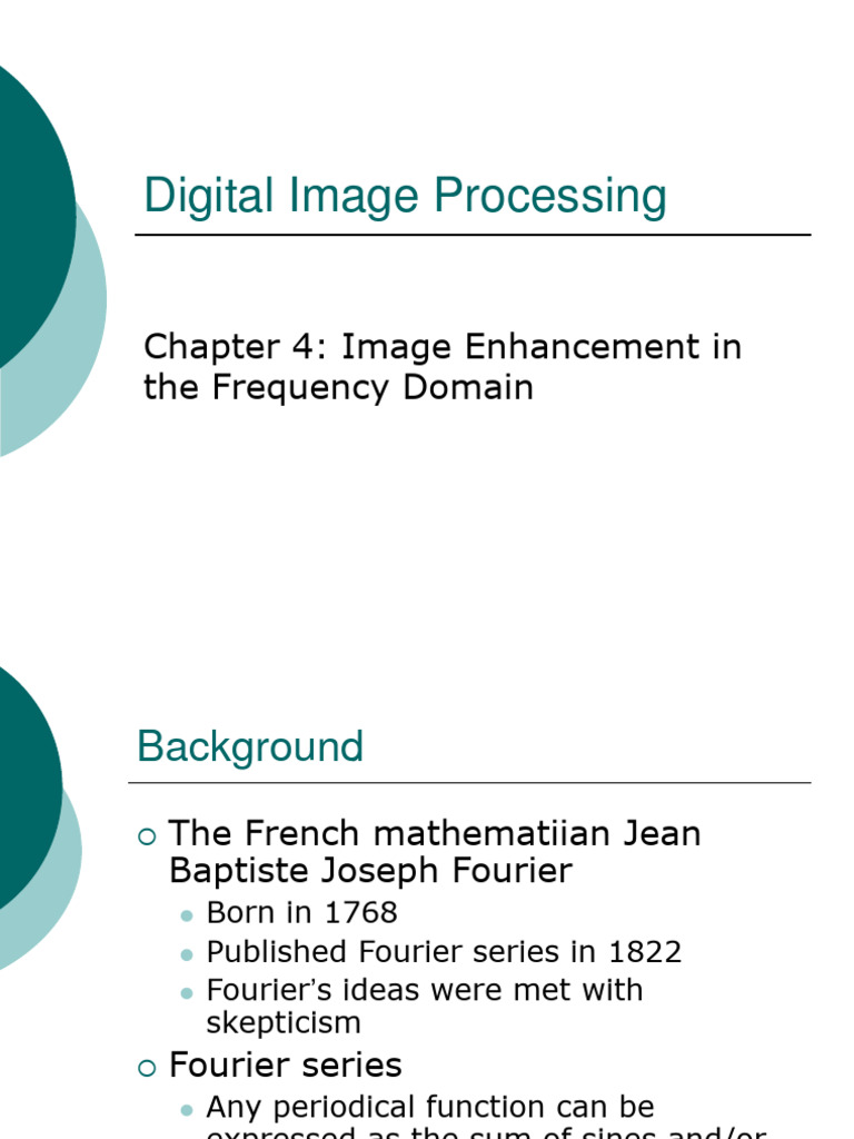 Unit-II Frequency Domain | PDF | Fourier Transform | Discrete Fourier ...