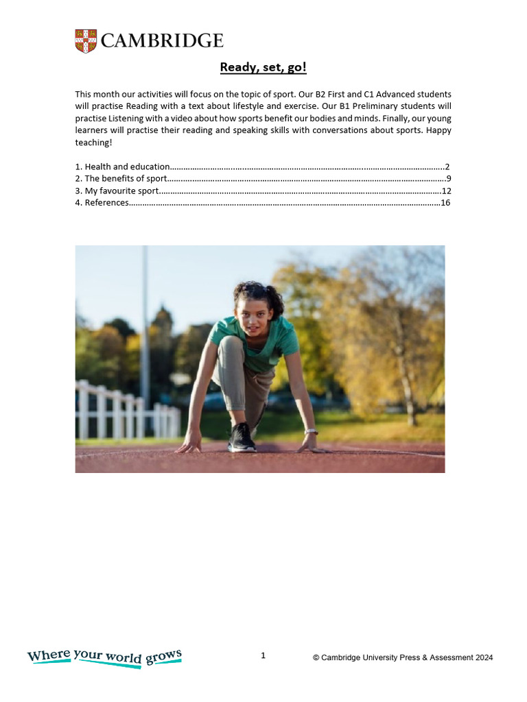 April 2024 Teaching Activities Ready Steady Go | PDF | Curriculum ...