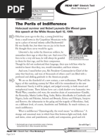 Elie - Wiesel - Nobel Prize Acceptance Speech - Text | PDF | The ...