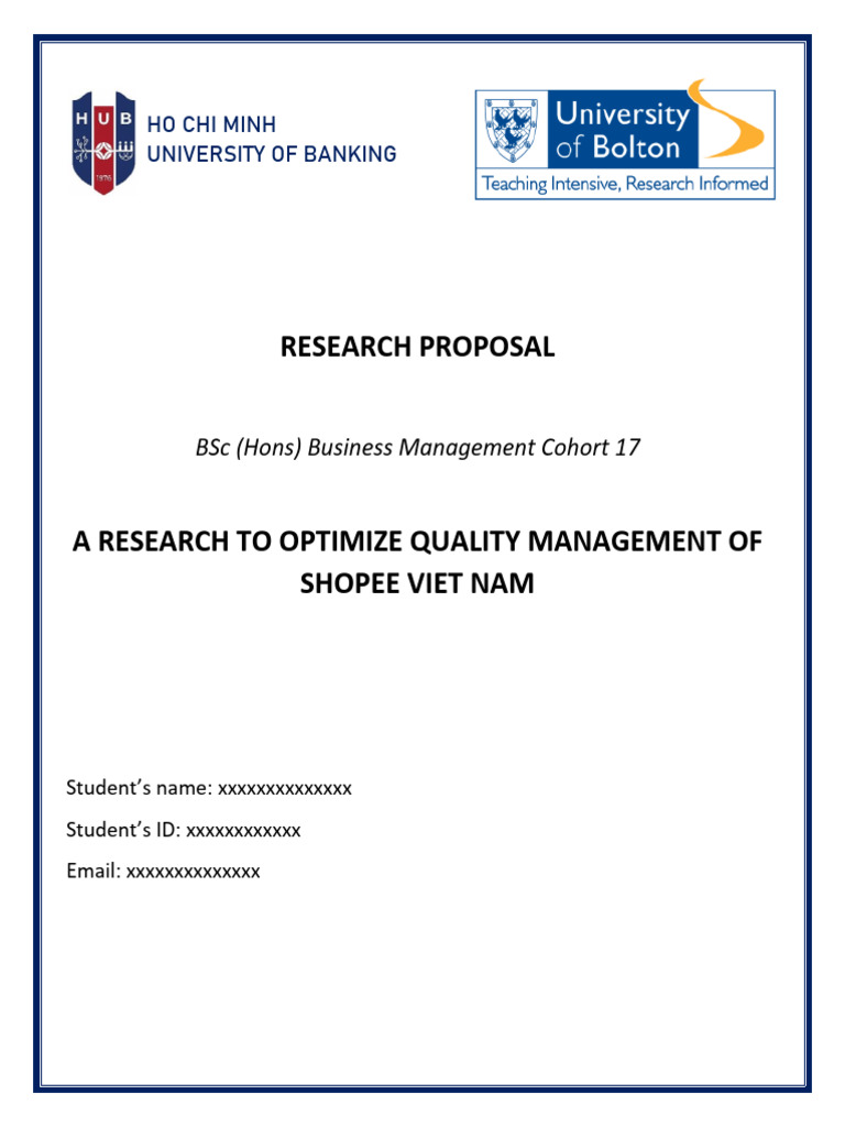Example Project Proposal | PDF | Quality Management | Customer