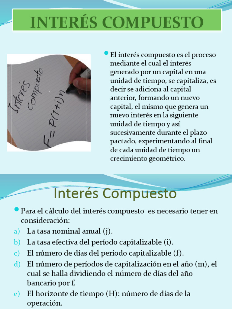 Cálculo y Ejemplos de Interés Compuesto | PDF | Interés | Interés compuesto