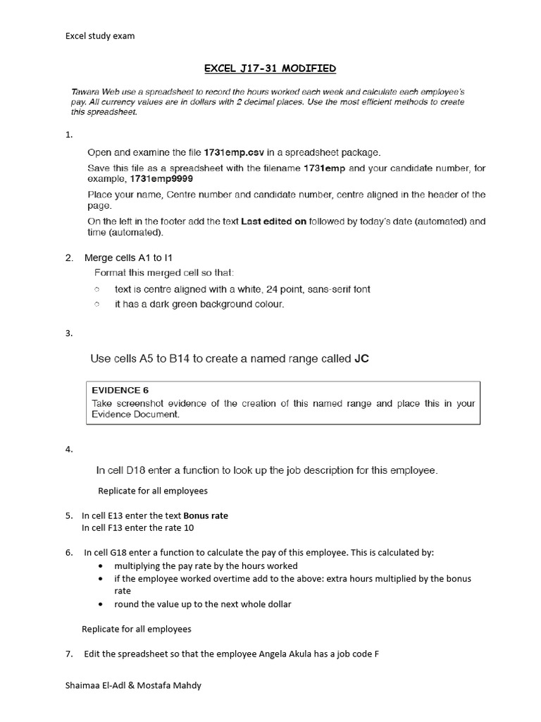 Excel j17 J10 Modified | PDF | Microsoft Excel | Computing