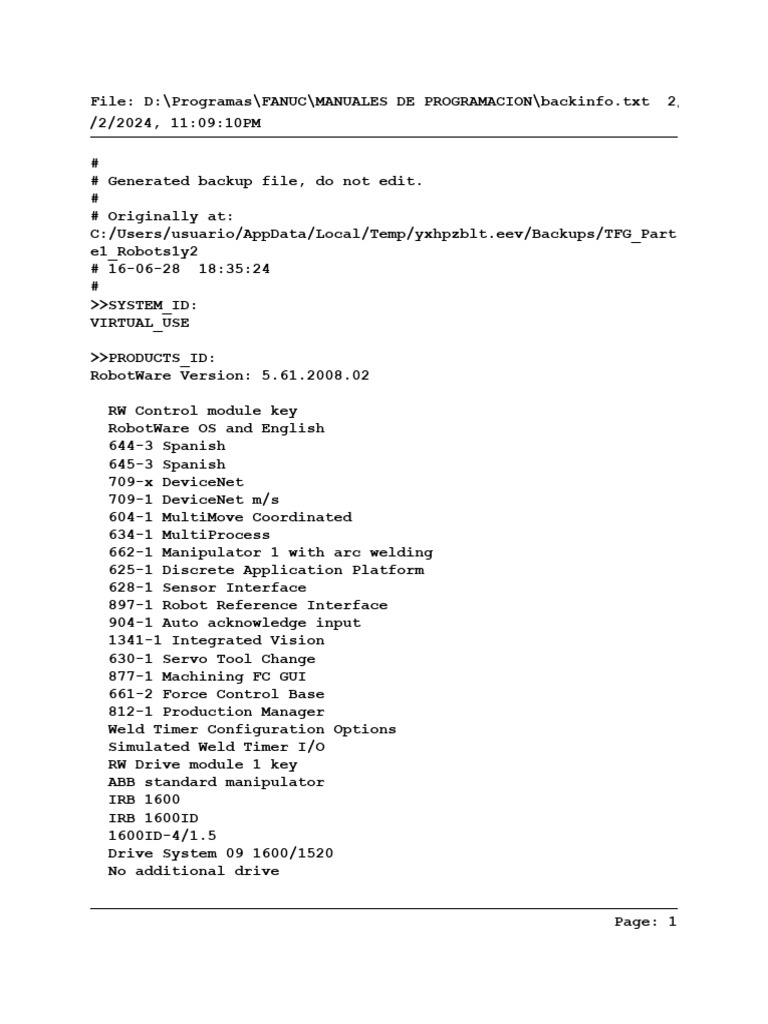 Abb Irc5 Resume RW 5.61.2008.02 | PDF | Graphical User Interfaces | Computer Architecture