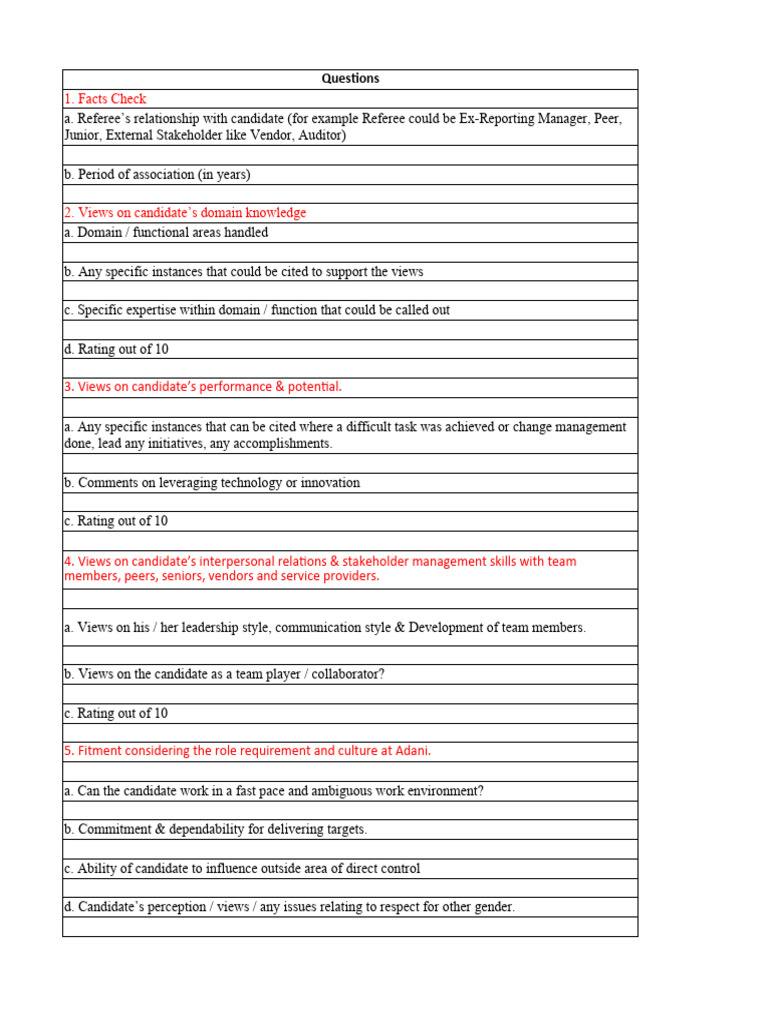 Reference Check | PDF