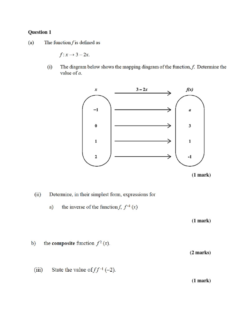 Composite Function Evaluation Exercise | PDF