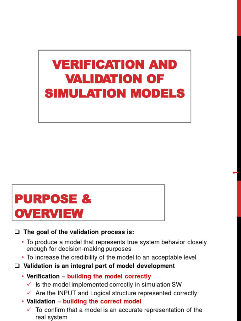 Lecture 9 Verification And Validation Of Simulation Models Pdf Conceptual Model System 7534