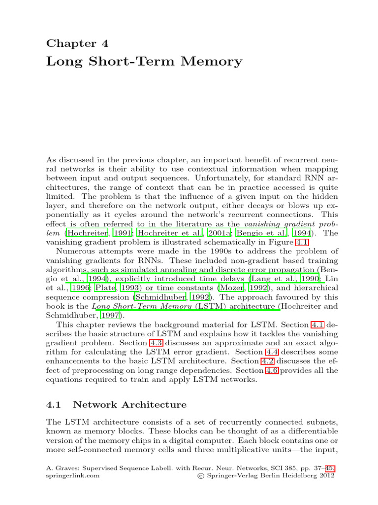 Long Short-Term Memory | PDF | Applied Mathematics | Artificial Intelligence