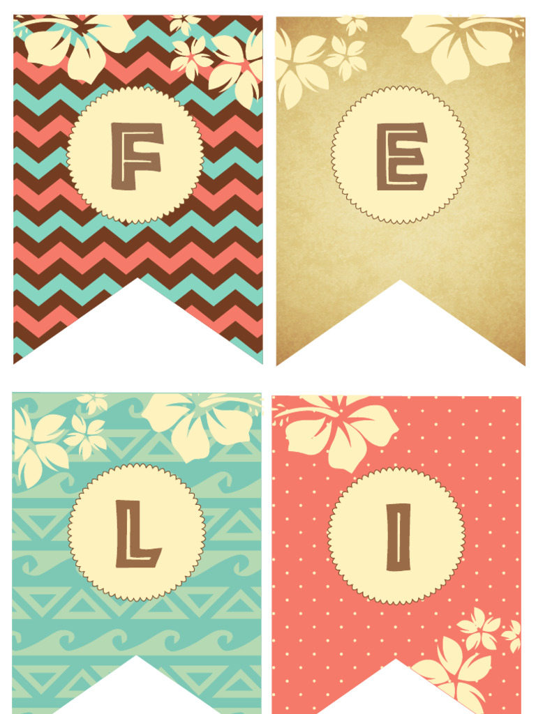Banderines Feliz Cumple Pdf