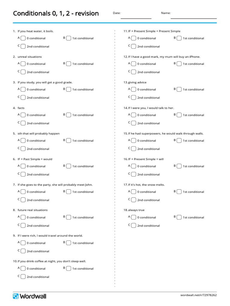 Conditional Sentences Guide | PDF