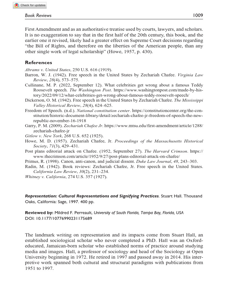Perreault 2023 Book Reviews Representation Cultural Representations and ...