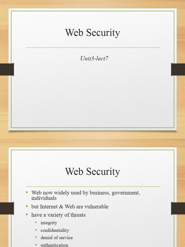 Web Security | PDF | Transport Layer Security | Public Key Certificate