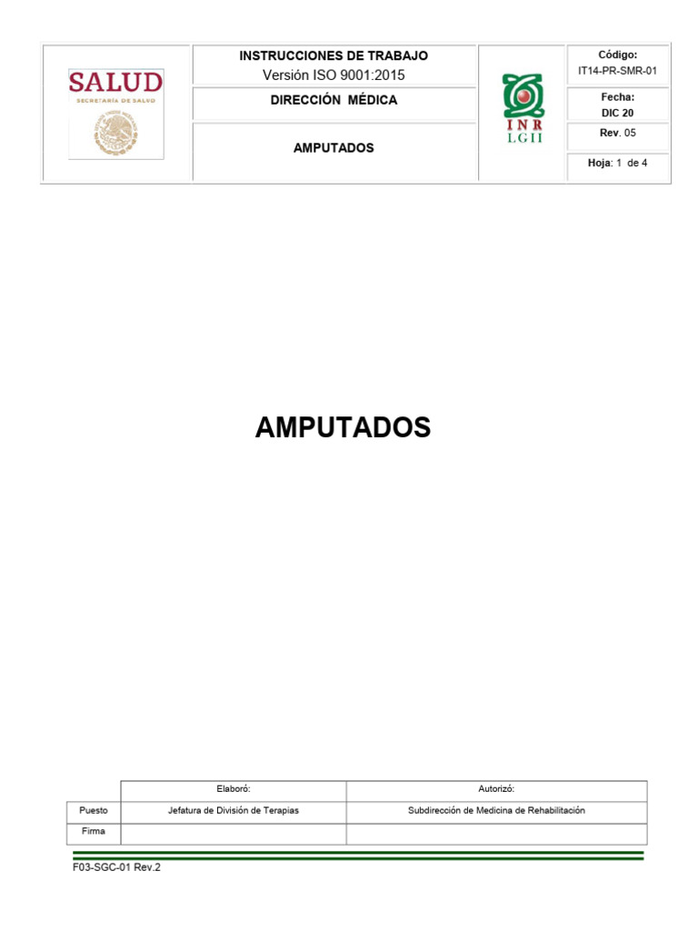 It14 PR SMR 01 | PDF | Terapia