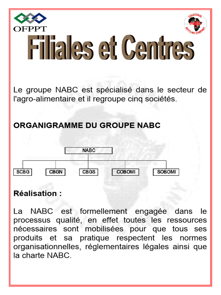 Organigramme et Processus NABC | PDF | Coca Cola | Boisson