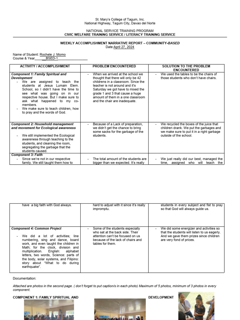 Community Based Narrative 1 2 | PDF