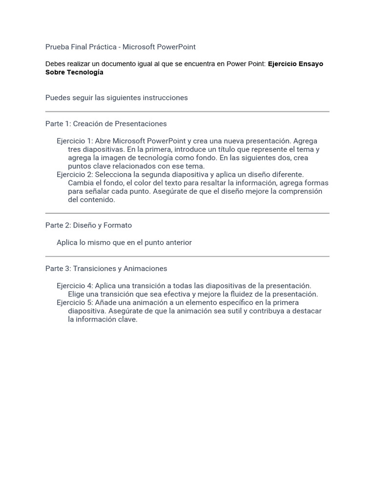 Guía Práctica PowerPoint: Diseño y Animación | PDF | Informática