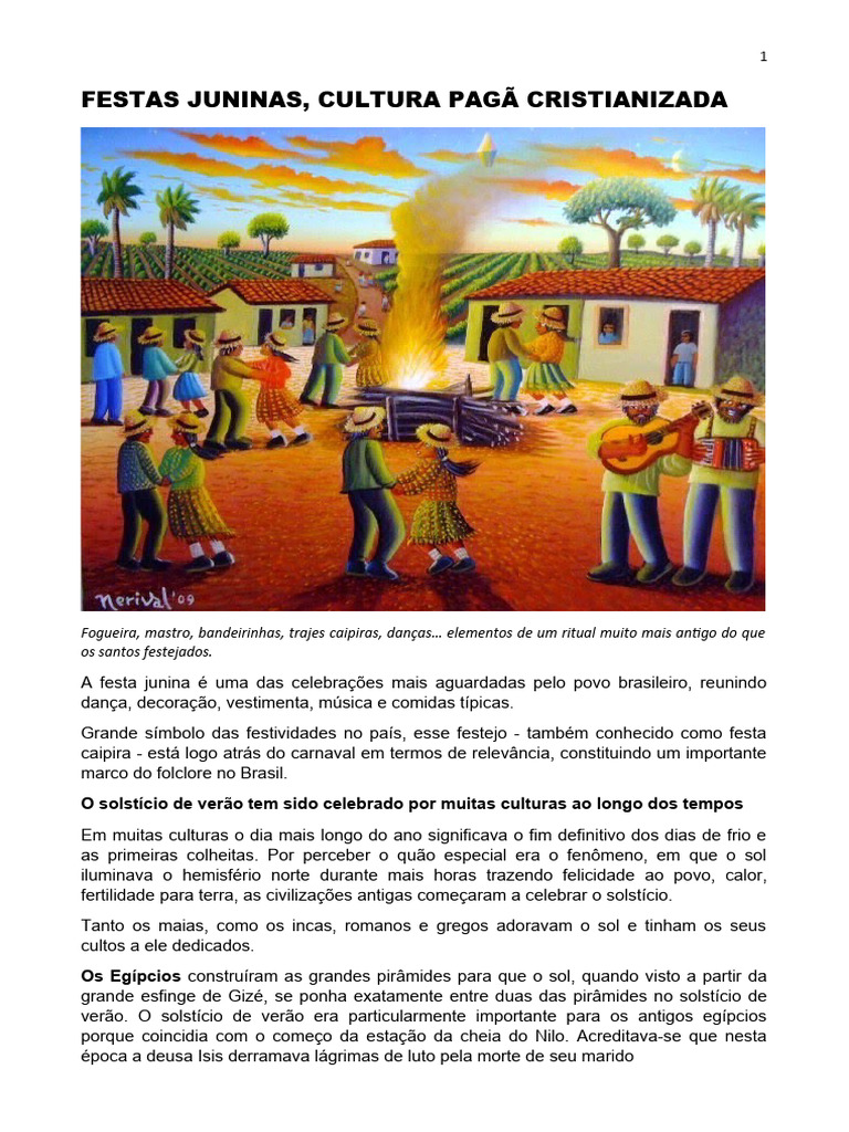 Festas Juninas | PDF | São Pedro | Jesus