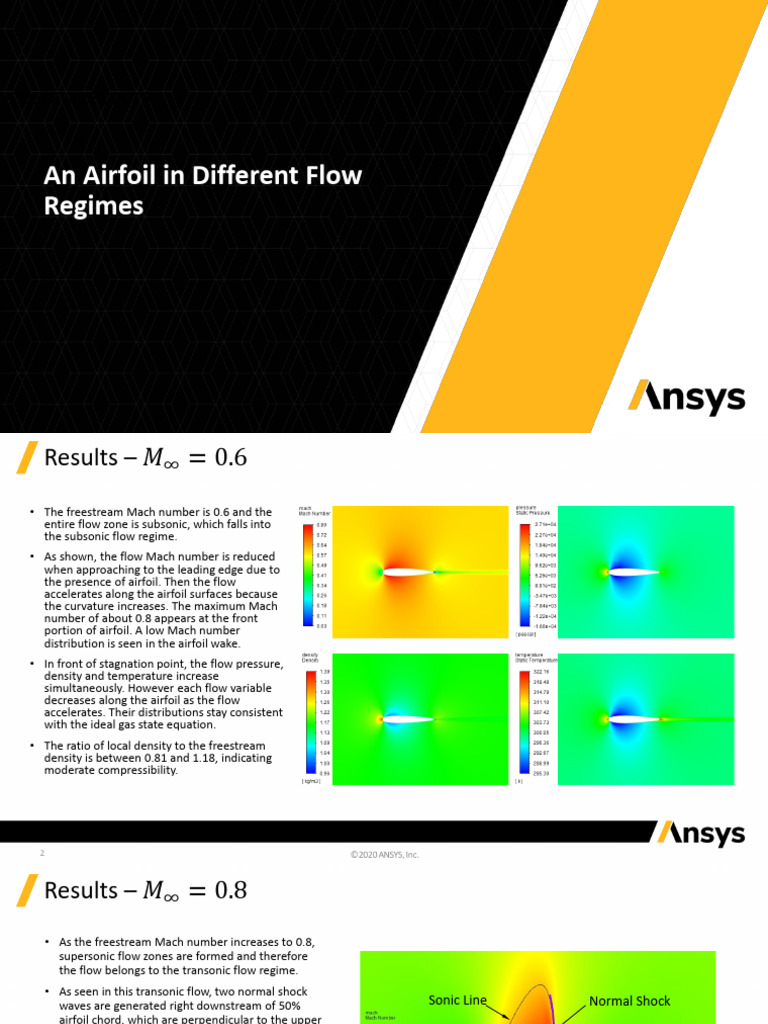 Airfoil Flow Regimes and Drag Analysis | PDF | Mach Number | Shock Wave